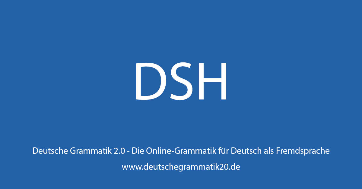 Alle DSH Beispiele neu - Deutsch lernen und studieren